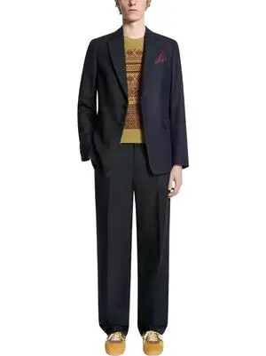 DRIES VAN NOTEN Slim Fit Wool Suit