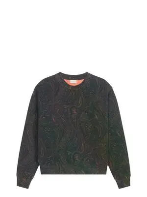 Dries Van Noten Overdyed Paisley Sweatshirt - Black