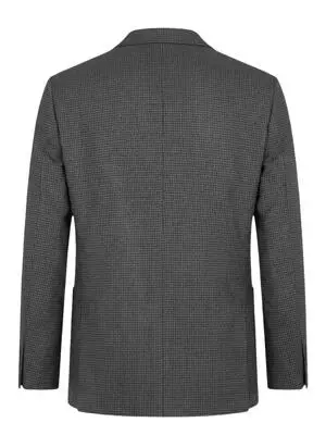 LATORRE Houndstooth-pattern Single-breasted Blazer - Grey