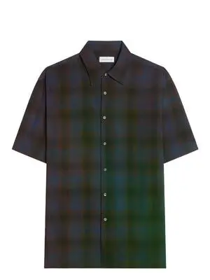 Dries Van Noten Short-sleeve Viscose Shirt - Blue