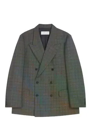 Dries Van Noten Oversized Wool Blazer - Grey