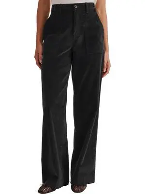 Splendid Colette Wide Leg Corduroy Pants - Black