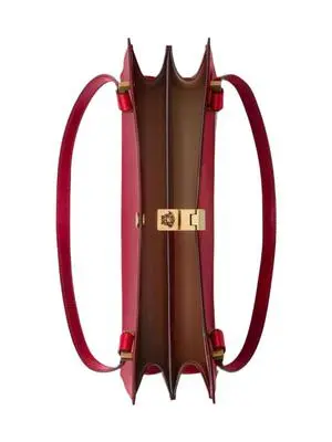 Versace Severine Leather Tote - Red