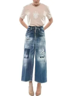 Dsquared2 Distressed Page Jeans - Blue