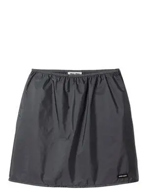 Miu Miu Technical Fabric Skirt - Hematite