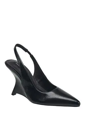 French Connection Shia Slingback Wedge Heel - Black