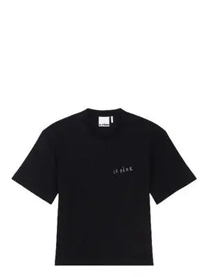 LE PERE Double Sleeve Tommy Tee - Black