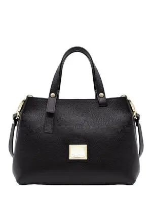 CAVALINHO Muse 490 Pebbled Leather Handbag - Black