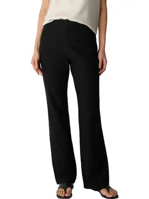 Eileen Fisher Recycled Nylon Blend Kick Pants - Black