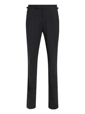 TOM FORD TOM FORD Shelton Slim Fit Stretch Wool Trousers