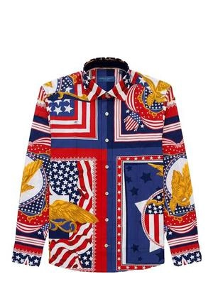 Robert Talbott Reynolds Printed Usa Patchwork Shirt - Multi
