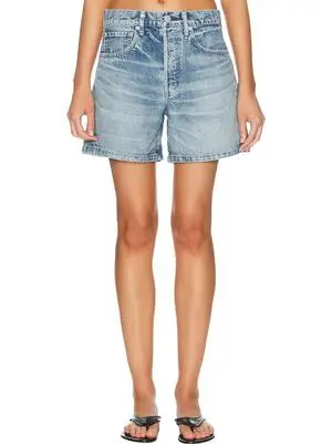 Moussy Vintage Harrisburg Short Long Denim Shorts - Light Blue