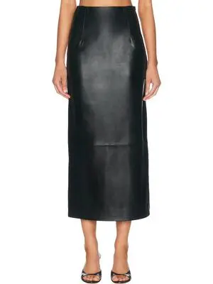 Loulou De Saison Inga High-waisted Maxi Skirt - Black