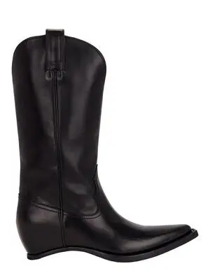 MAISON MARGIELA Western Wedge Boots - Black