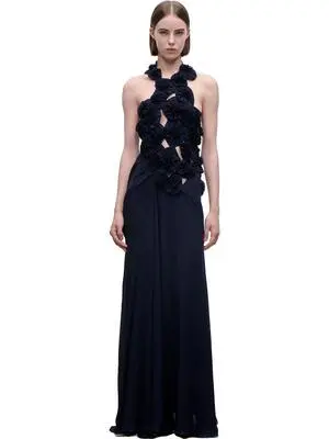 VICTORIA BECKHAM Victoria Beckham Appliqué Cut Out Gown
