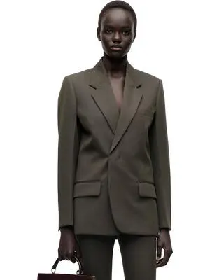 Victoria Beckham Single Breasted Jacket - Green