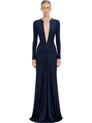 Victoria Beckham Victoria Beckham Aida Gown Navy