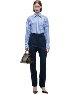 Victoria Beckham Victoria Beckham Extended Pocket Trouser Blue