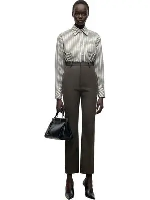 Victoria Beckham Extended Pocket Trouser - Green