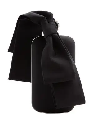 Givenchy Vertical Bow Silk-blend Minaudiere Bag - Black