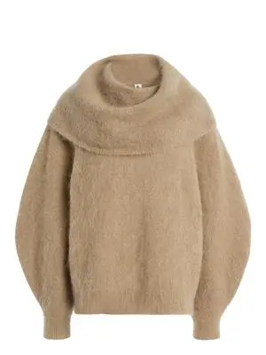 THE GARMENT Roma Draped Knit Sweater - Neutral