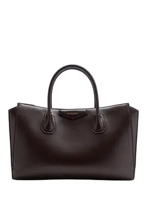 Givenchy Antigona Grained Leather Tote - Brown
