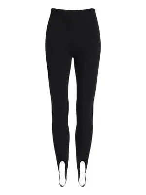 FAVORITE DAUGHTER The Stirrup Jersey Slim-leg Pants - Black