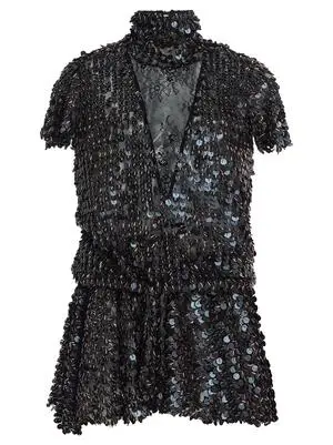 SIEDRES Fryn Sequined Mini Dress - Black