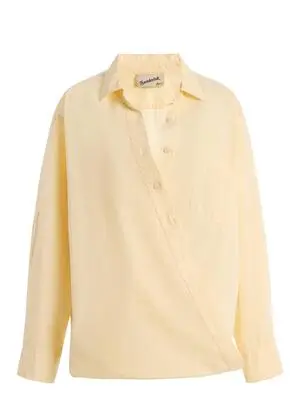 SANDERLAK Twist Cotton Shirt - Ivory