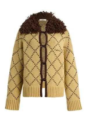 SIEDRES Ollie Knitted Wool-blend Cardigan - Multi