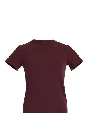 DL1961 Shrunken V-neck T-shirt - Red