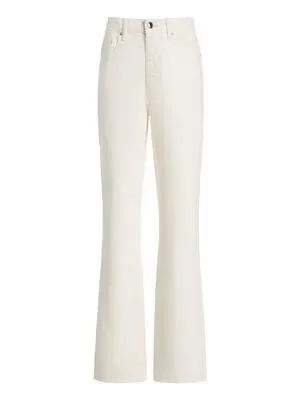 DL1961 Cate Classic Straight High Luxe Jeans - White