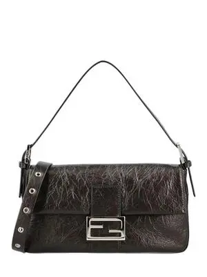 Fendi Baguette Bag In Calf Leather - Black