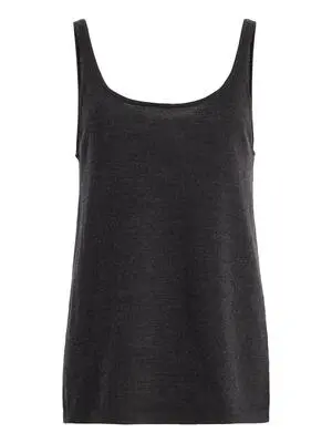 DL1961 Scoop Neck Merino Wool Knit Tank - Grey