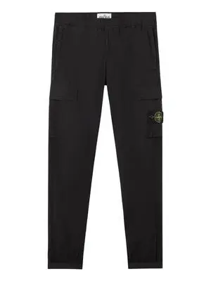 Stone Island Stretch Cotton Tela Paracadute Pants - Black