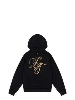 DENIM TEARS Denim Tears Metallic Gold Script Hoodie