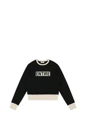 ENTIRE STUDIOS Contro Crew Neck Sweatshirt - Black