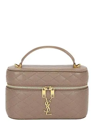 Saint Laurent Gaby Vanity Case - Brown
