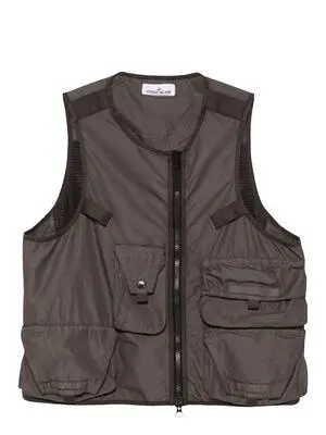 STONE ISLAND Stone Island Zip Up Ripstop Vest