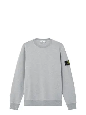 Stone Island Organic Cotton Fleece Sweatshirt - Grey
