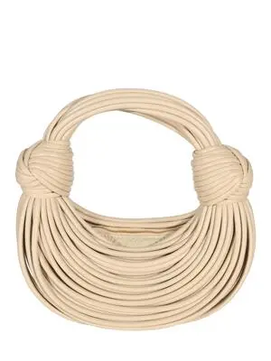 Bottega Veneta Porridge Nappa Tubular Double Knot Bag - Beige