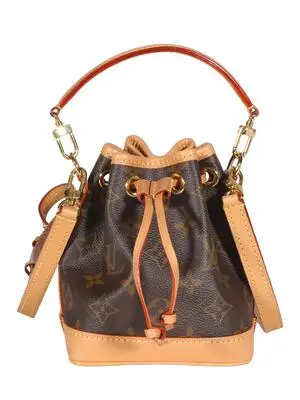 LOUIS VUITTON Monogram Canvas Nano Noe Nv Bucket Bag - Brown