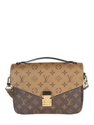 LOUIS VUITTON Reverse Monogram Canvas Pochette Metis - Brown