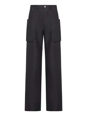 Rick Owens RICK OWENS Button-Front Utility Pants With Pockets Nero