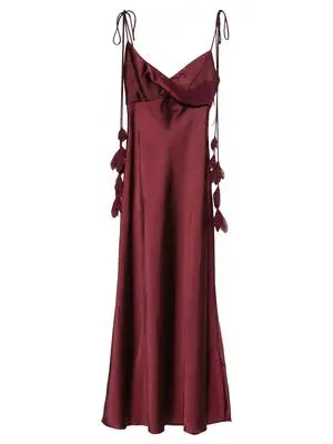 SELF-PORTRAIT SELF-PORTRAIT Floral Bust Detail Satin Mini Dress