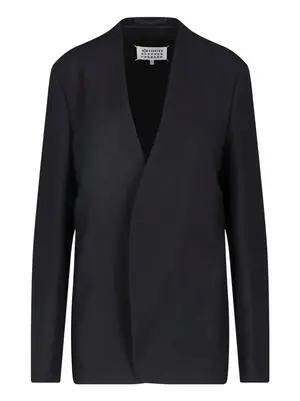 MAISON MARGIELA Virgin Wool Tailored Jacket - Black