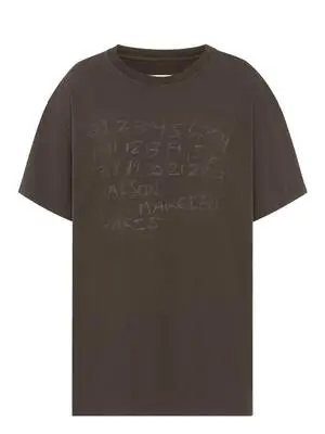 MAISON MARGIELA MAISON MARGIELA Printed Numbers & Text Short-Sleeve T-Shirt