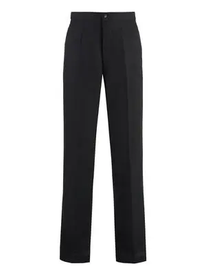 MAISON MARGIELA Tailored Wool Trousers With Welt Pockets - Black