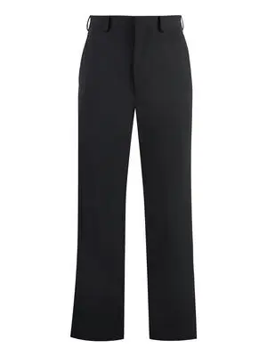 PRADA Prada Technical Fabric Pants With Leather Detailing And Extendable Side Zippers