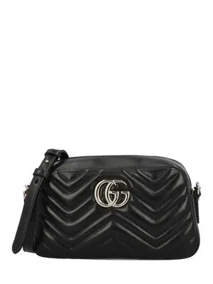 Gucci Mini Quilted Leather Shoulder Bag With Chain Strap - Nero